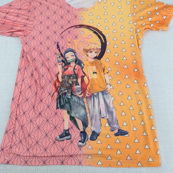 Dragon Ball | Shirts | Nezuko And Zenitsu Dragon Ball Pink Orange ...